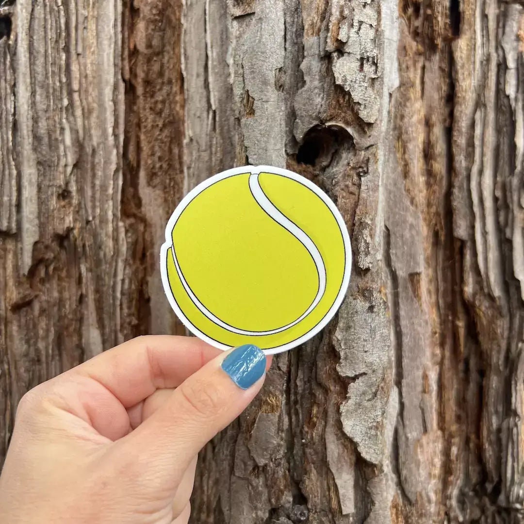 Tennis Ball Sports Sticker Cute Waterproof Vinyl Decal for Laptops ...