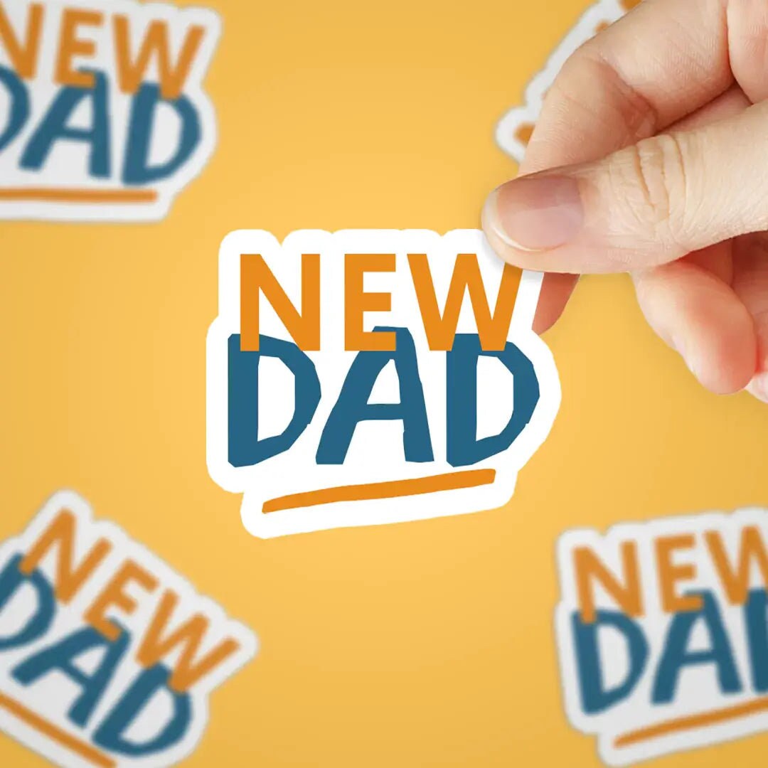 New Dad Sticker, Gift for New Dad, Parents, Waterproof, Water Bottle ...