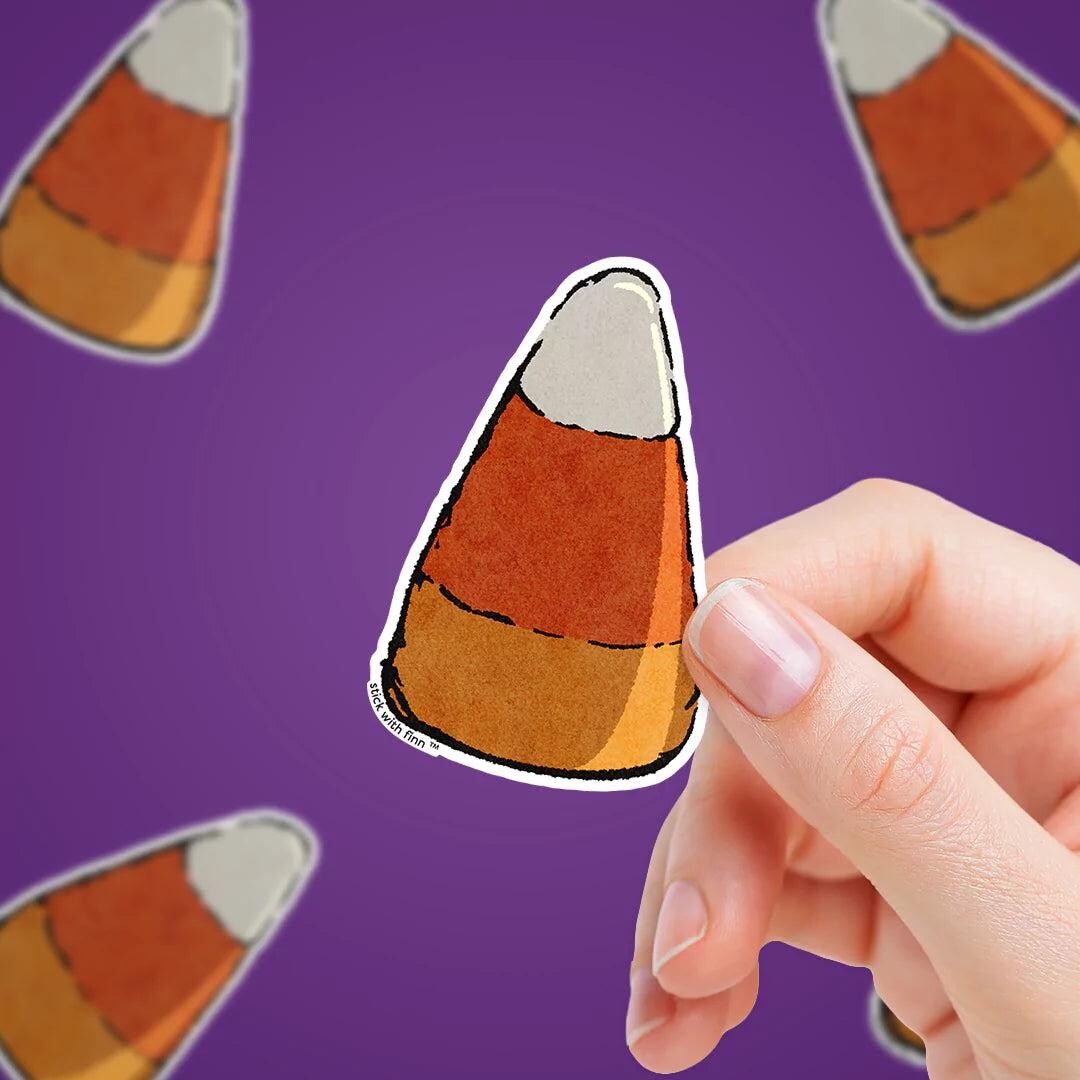 Cozy Candy Corn Sticker, Halloween Treat Vinyl Decal, Spooky Sweet ...