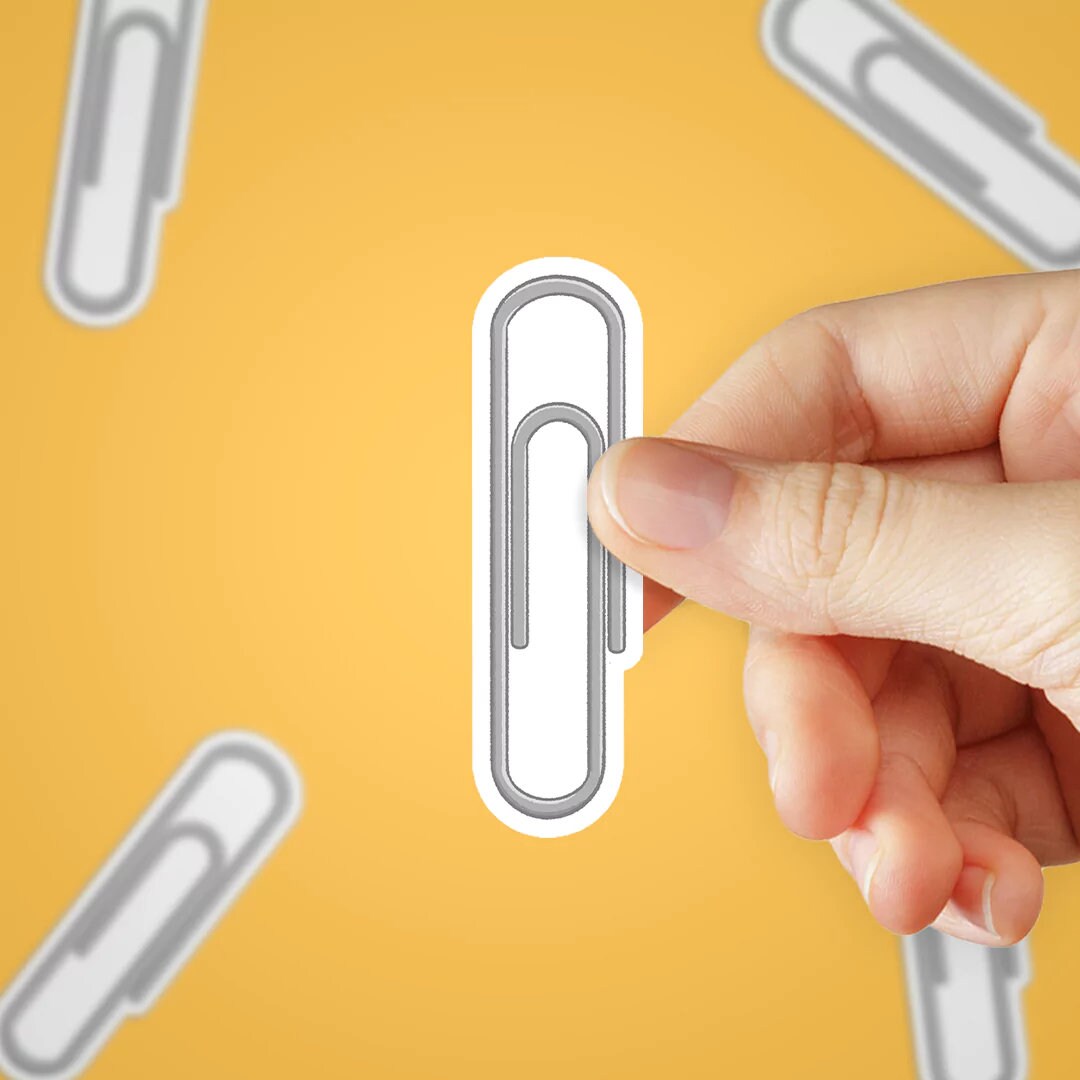 Paperclip Sticker | Cute Waterproof Vinyl Decal for Laptops, Water ...