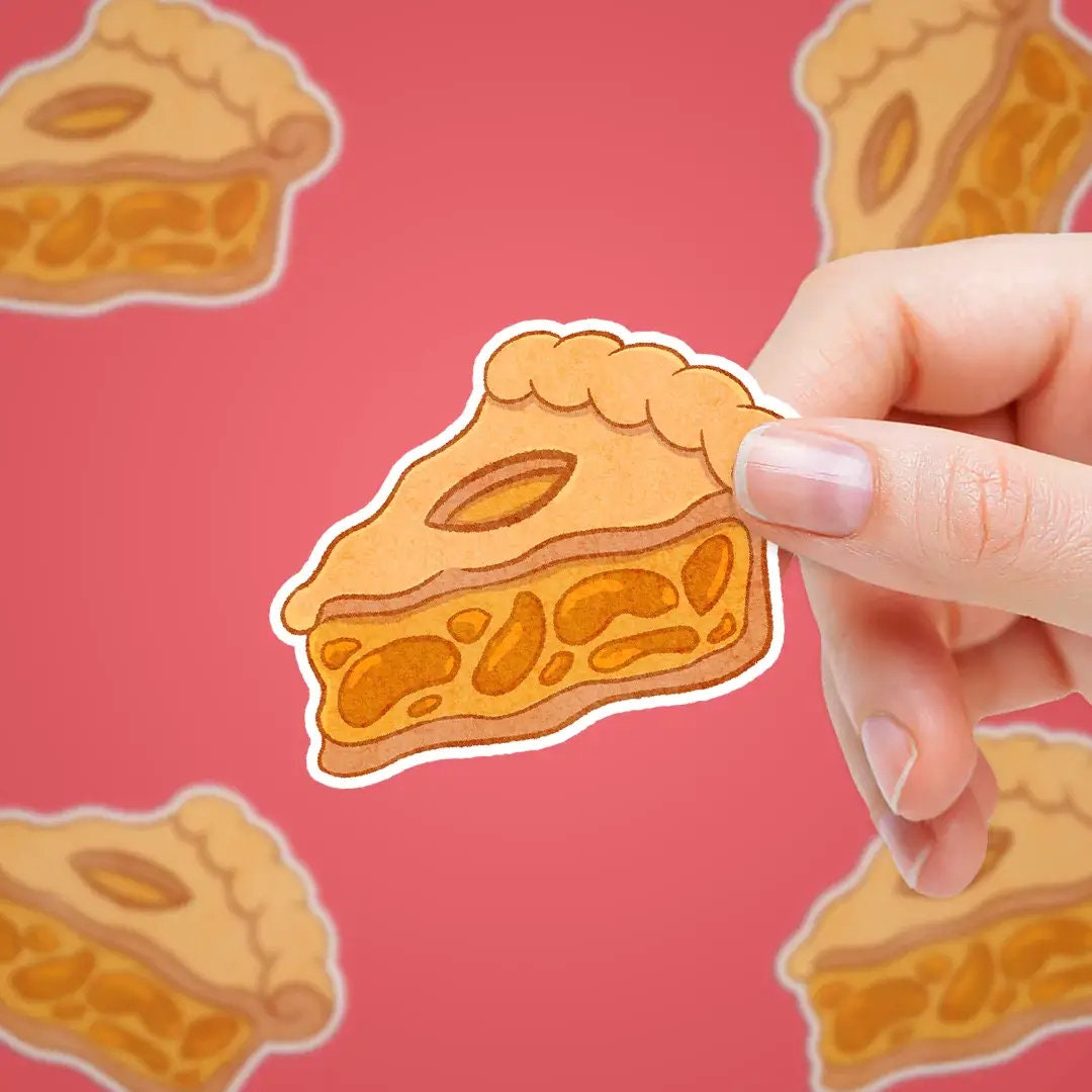 Apple Pie Sticker | Cute Waterproof Vinyl Decal for Laptops, Water ...