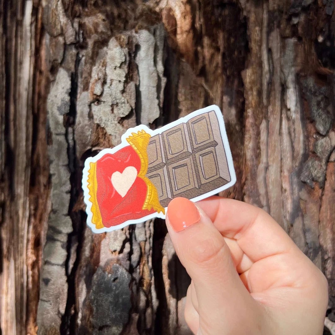 Chocolate Bar Sticker | Cute Waterproof Vinyl Decal for Laptops, Water ...