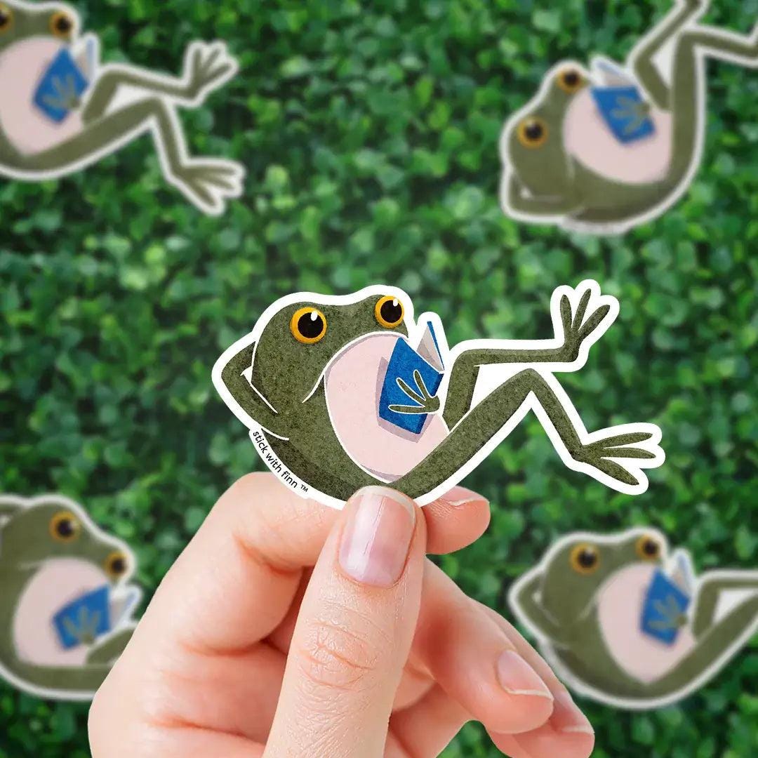 Unbothered Frogson Sticker, Vinyl Sticker, Waterproof, Frog Lover, Cute ...