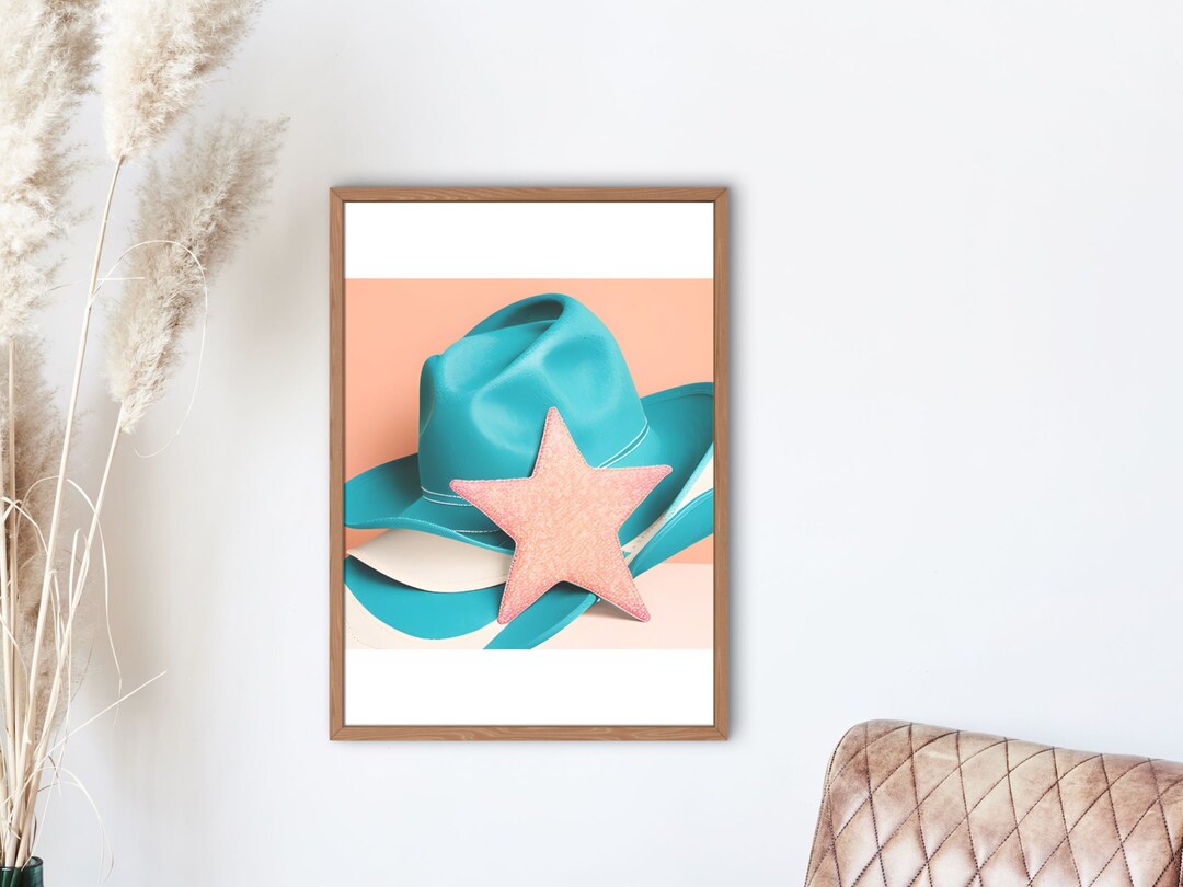 Coastal Cowgirl Art Coastal Cowgirl Poster Prints Cowgirl Wall - Etsy