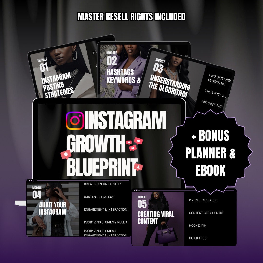 Instagram Growth Blueprint, How to Grow on Instagram, Social Media ...