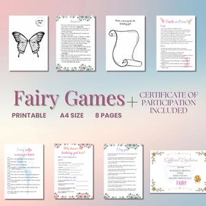Fairy Theme Party Game for Birthday Party for Children Fun Activity and ...