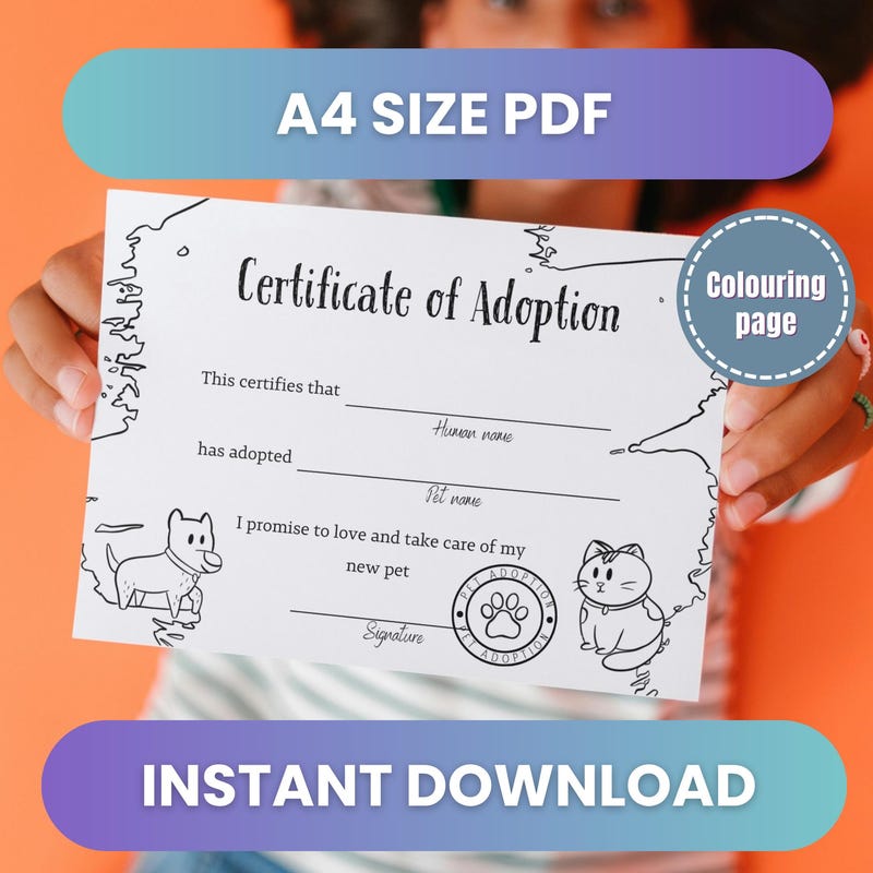 Adoption Coloring Pages - Etsy