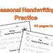Seasonal Writing Practice | Printable Worksheets | Homeschool | Tracing ...