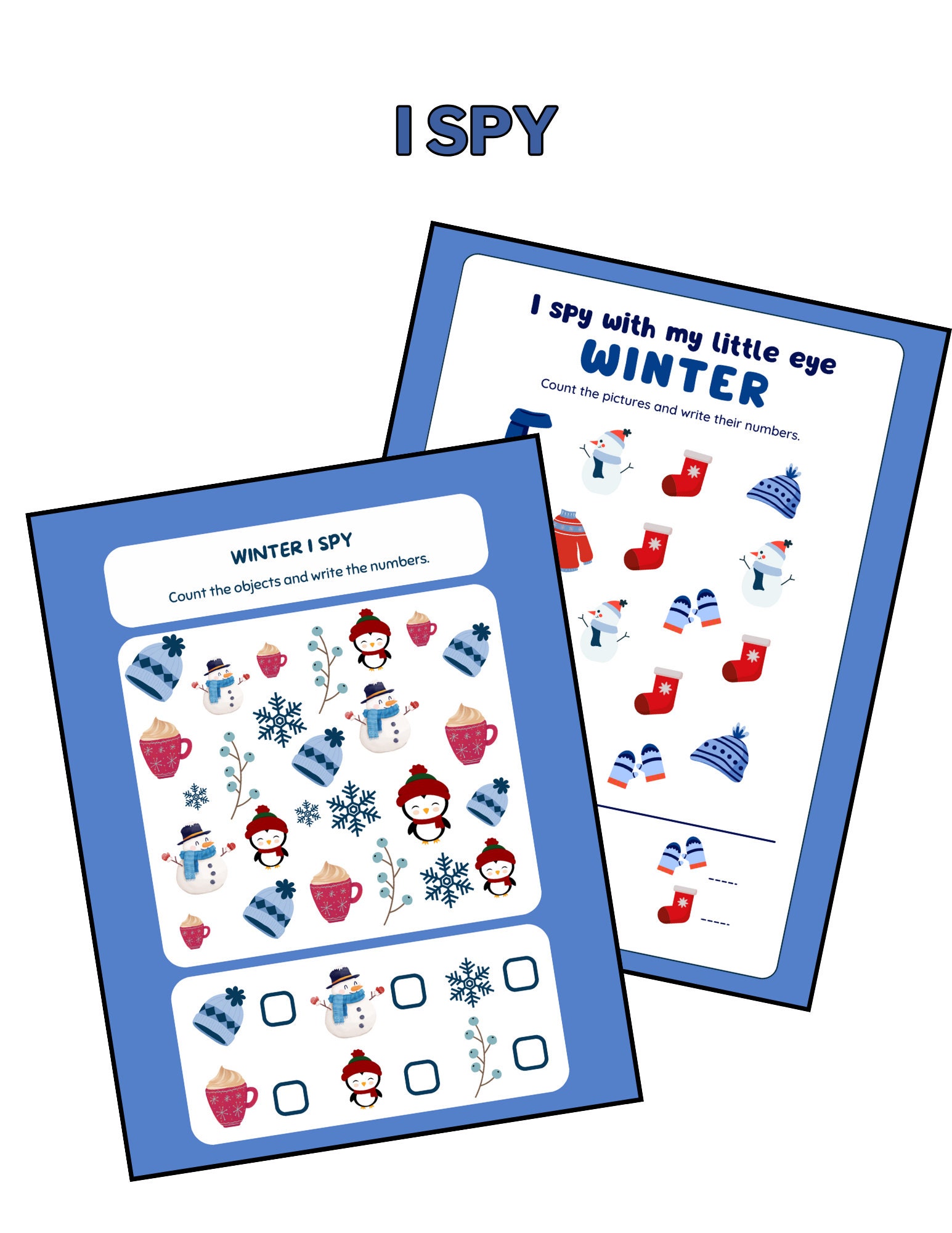 Winter-themed Preschool Activity Bundle - 52 Pages | Printable ...