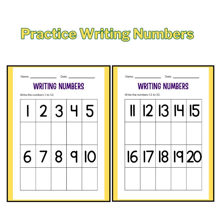 Preschool Numbers Workbook | Printable Worksheets | Homeschool ...
