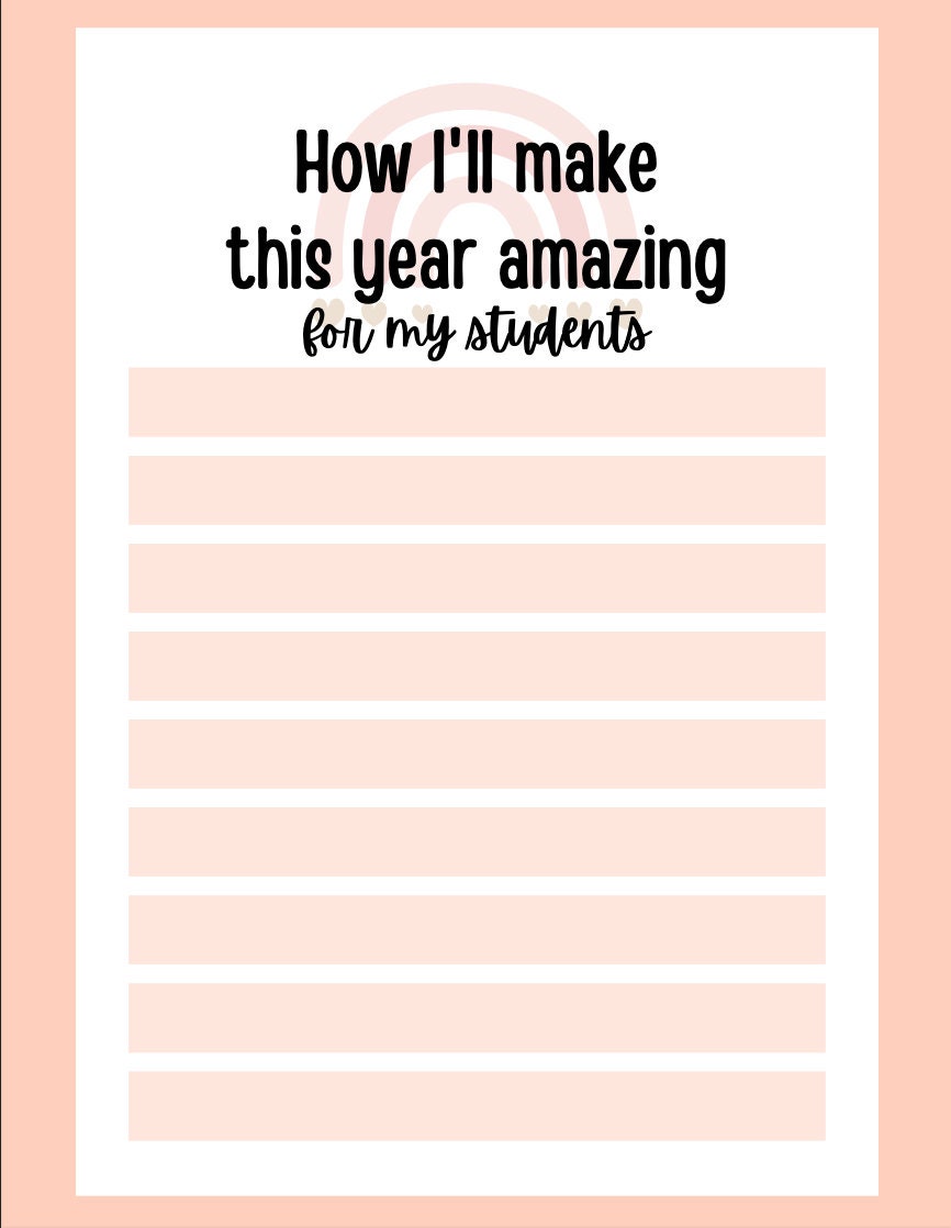 Teacher Planner and Monthly Overview - Etsy