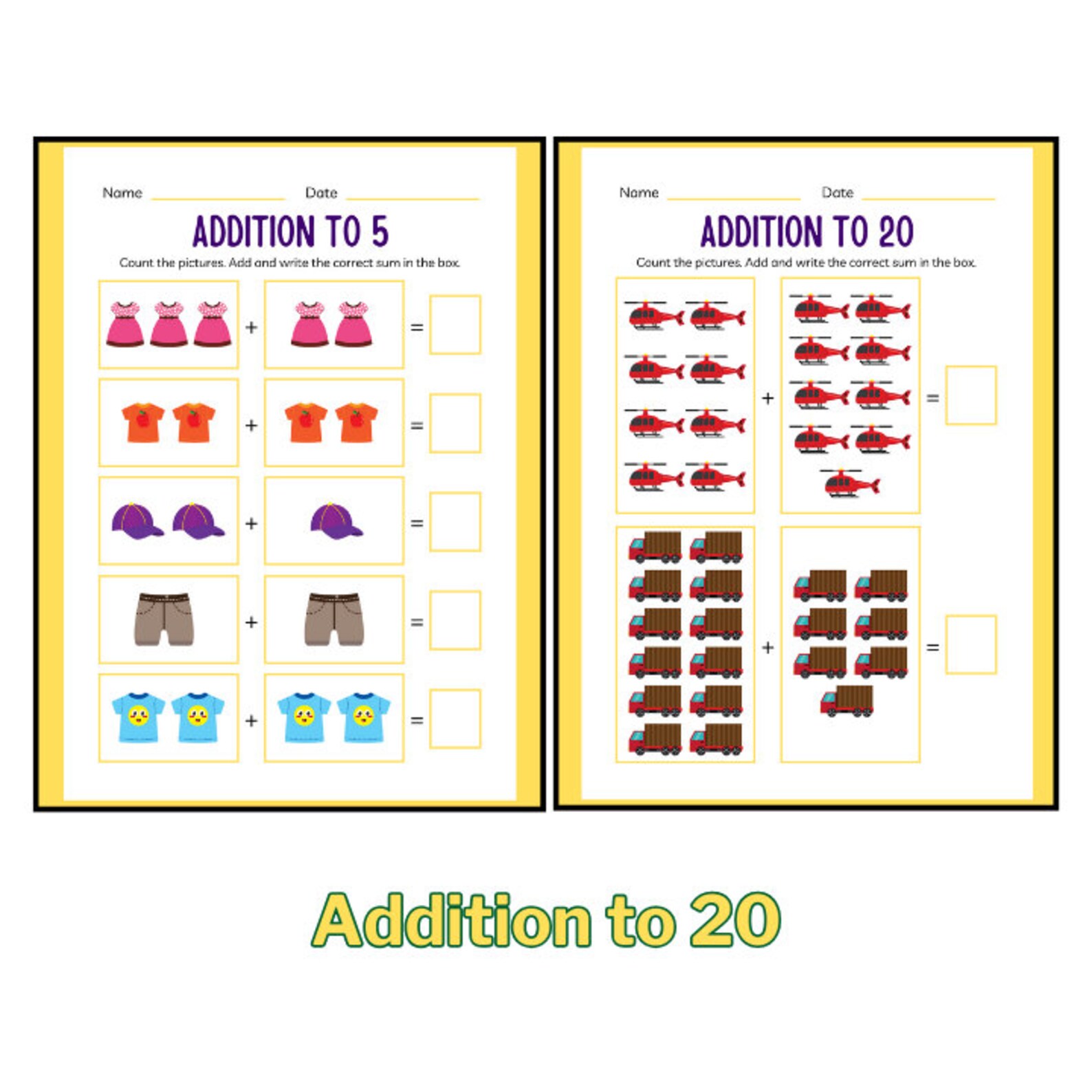 Preschool Numbers Workbook | Printable Worksheets | Homeschool ...