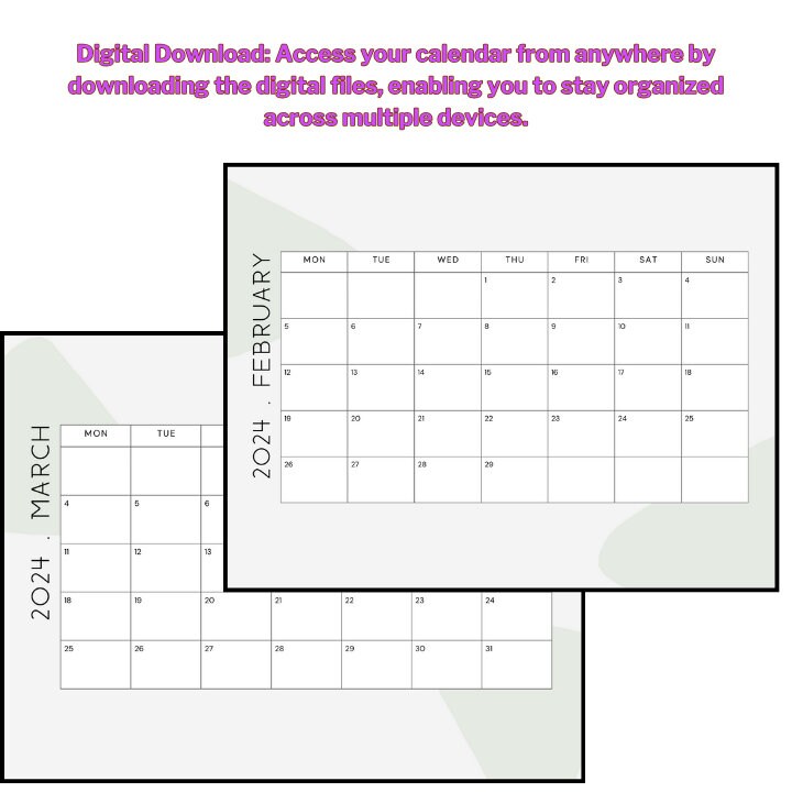 Essential 2024 Companion: the 12-month Calendar Bundle - Etsy