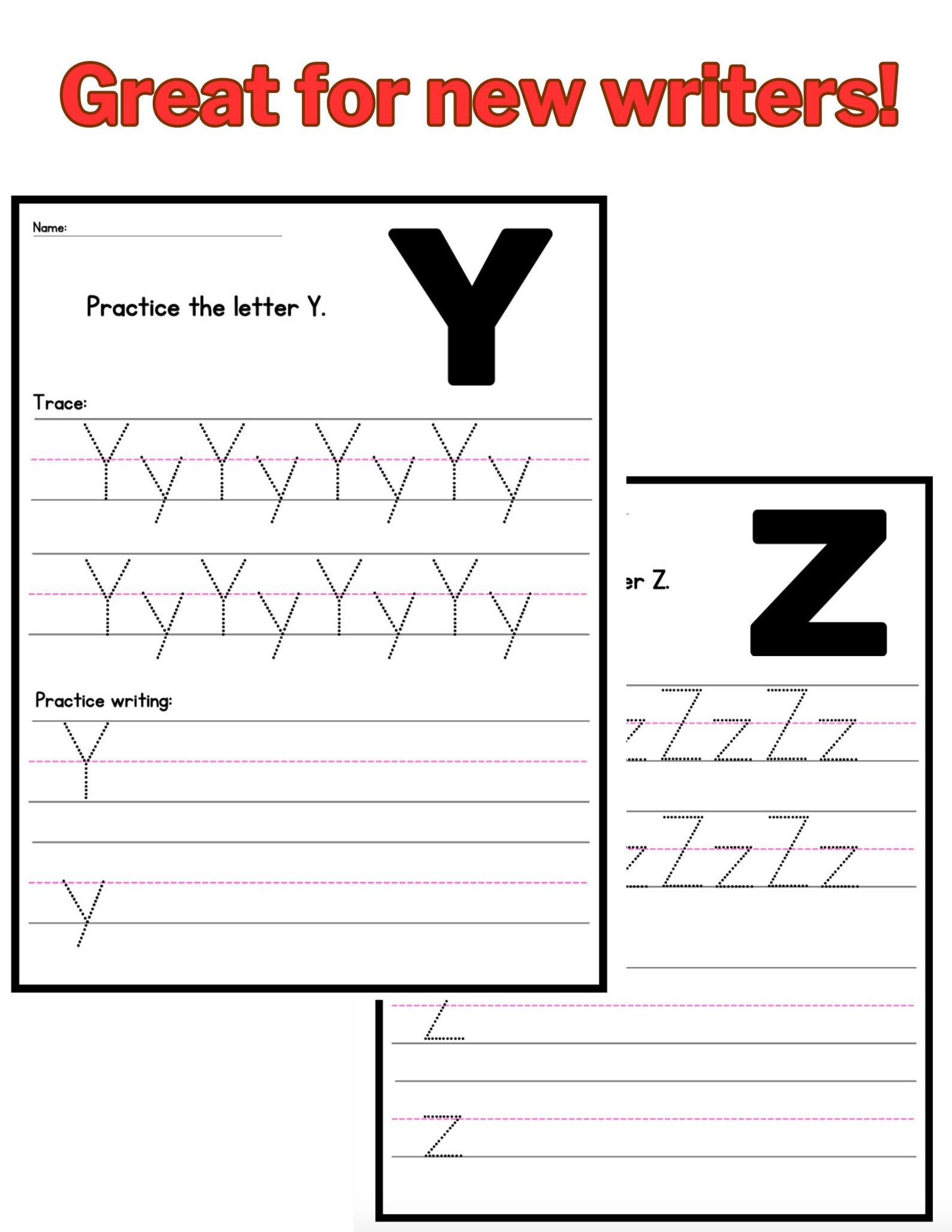 Alphabet Tracing and Handwriting Practice | Printable Worksheets ...