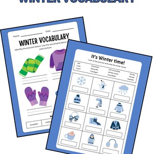 Winter-themed Preschool Activity Bundle - 52 Pages | Printable ...