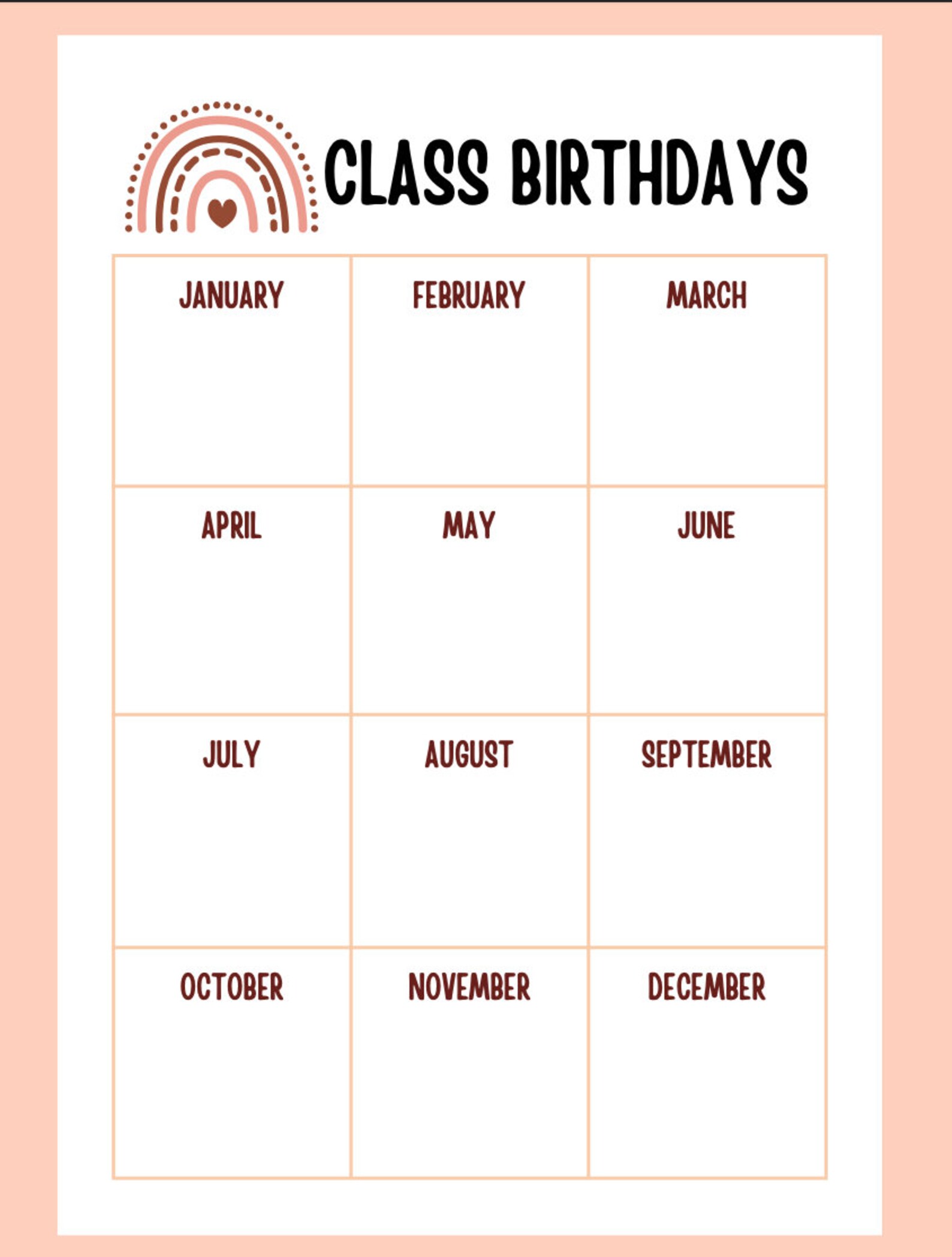 Teacher Planner and Monthly Overview - Etsy