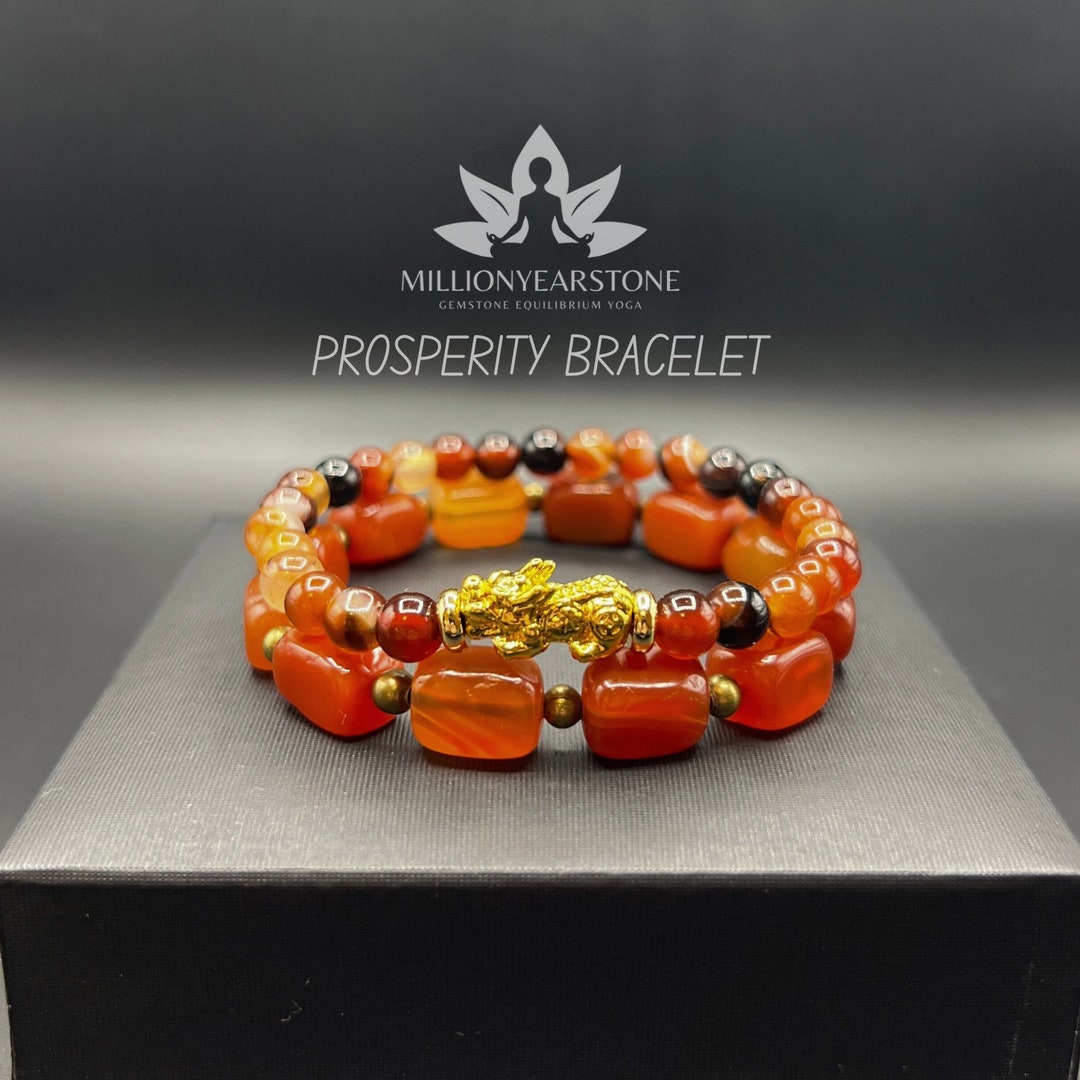 Real Pixiu Bracelet | Prosperity Bracelet - Red Agate Bracelet Set With ...