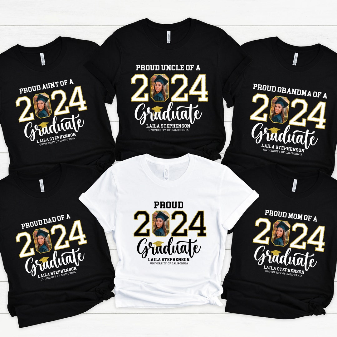 Custom Graduation Shirt, Class of 2024 Family Graduation Shirt, Proud ...