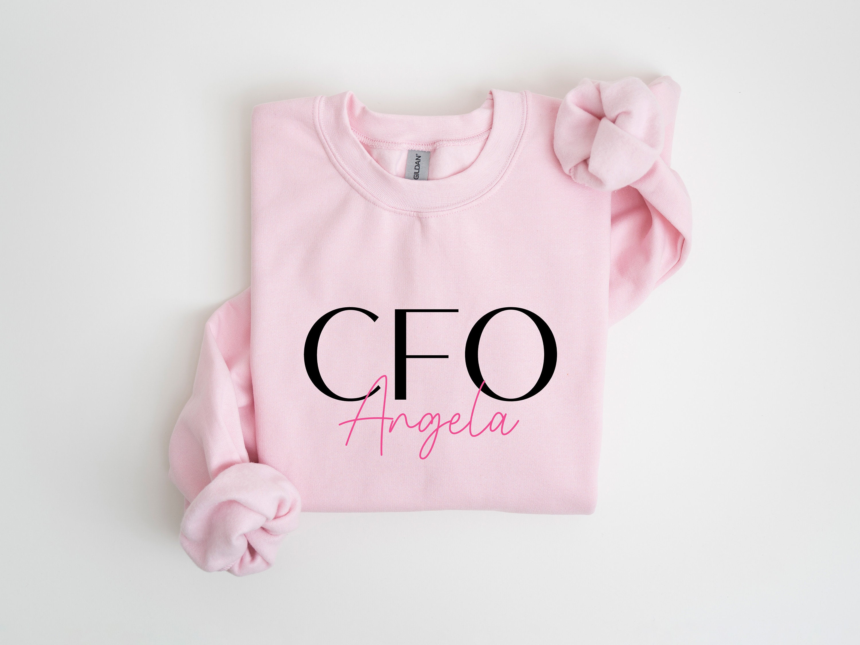 Custom Name CFO Sweatshirt, Personalized Cfo Gifts, Chief Financial ...