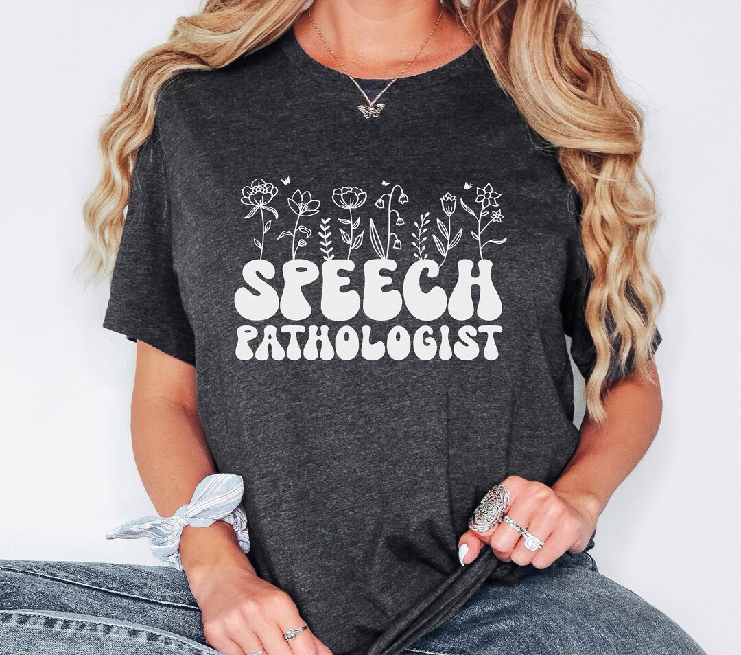 Speech Pathologist Floral Shirt, Flower Shirt Gifts for SLP, Speech ...