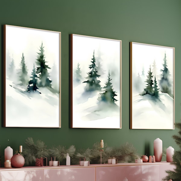 Winter Tree Print - Etsy