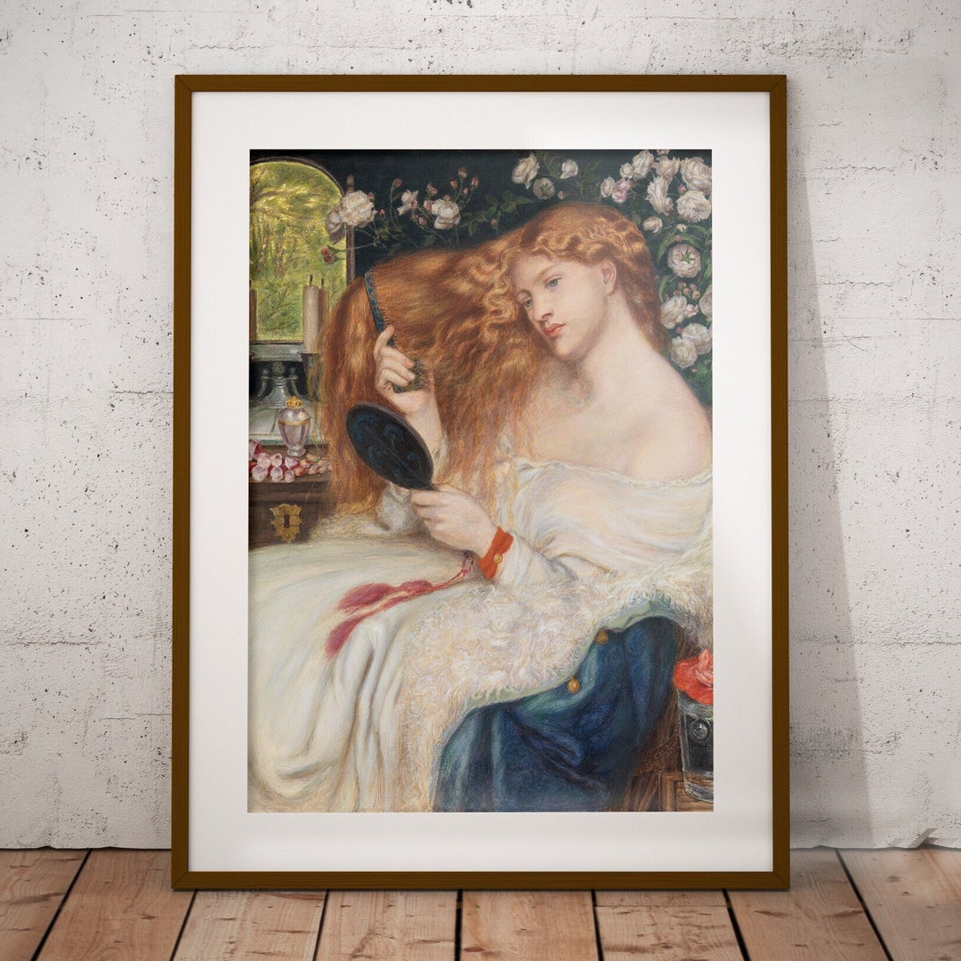 Lady Lilith Antique Oil Painting Digital Download, Vintage Portrait ...