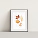 Falling Leaves Watercolor Print: Rustic Autumn Wall Art (digital ...