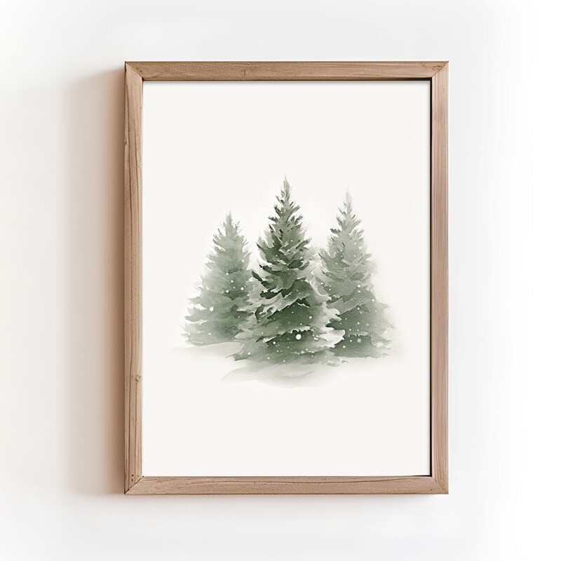 Winter Tree Print - Etsy