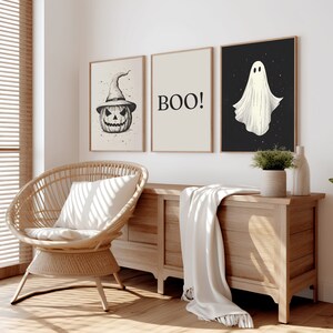 Halloween Set of 6 Prints, Halloween Poster, Spooky Wall Art, Pumpkin ...