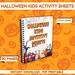 Halloween Kids Coloring Pages - Spooky, Fun, Instant Download - Etsy