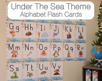 Under the Sea Alphabet Posters - Etsy