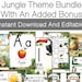 Jungle Theme Classroom Decor Bundle Printables - Includes 15 Amazing ...