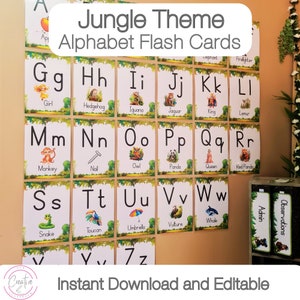 Jungle Classroom Theme | Alphabet Posters | Alphabet Class Display ...