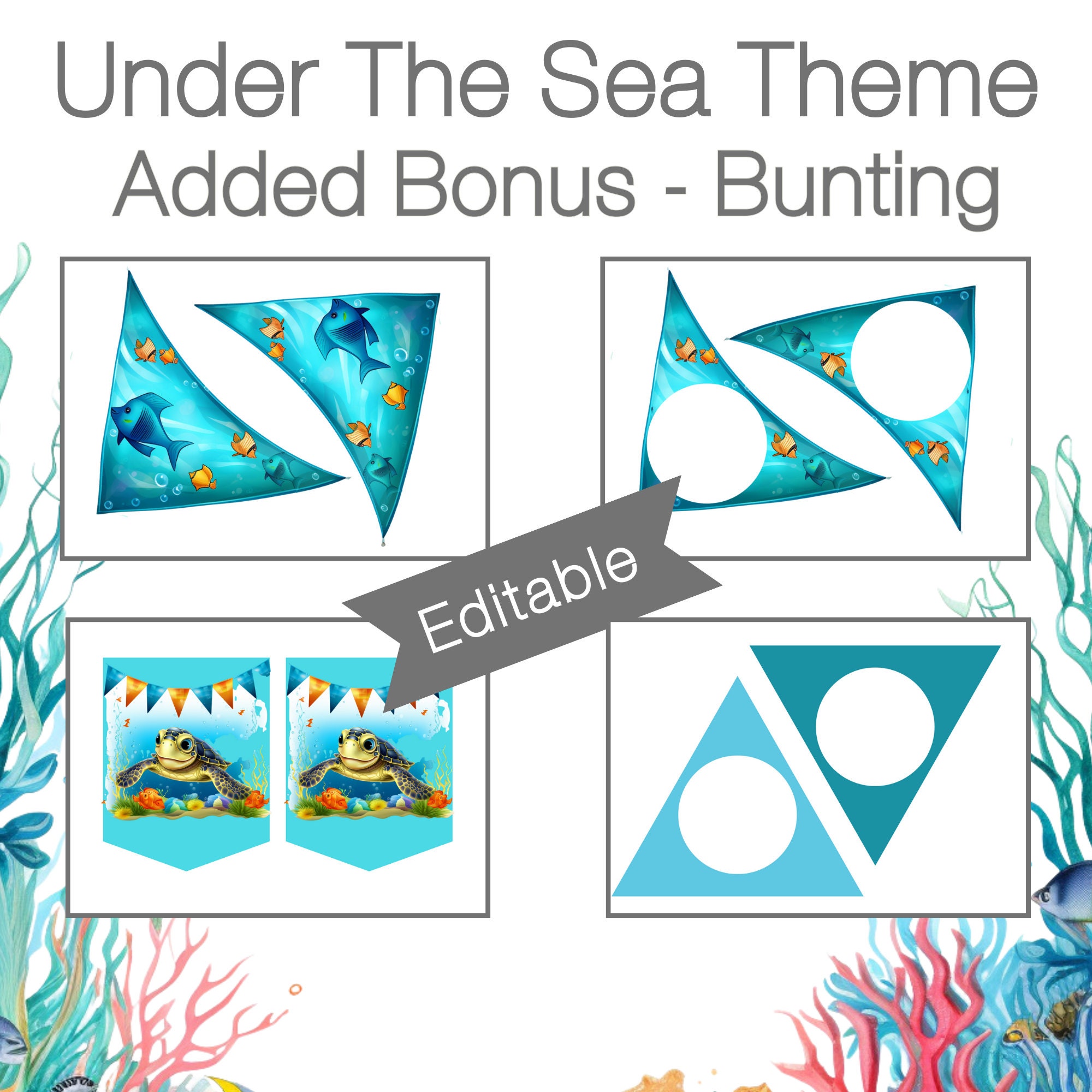 Under the Sea Classroom Decor Bundle Printables Includes 7 Amazing ...