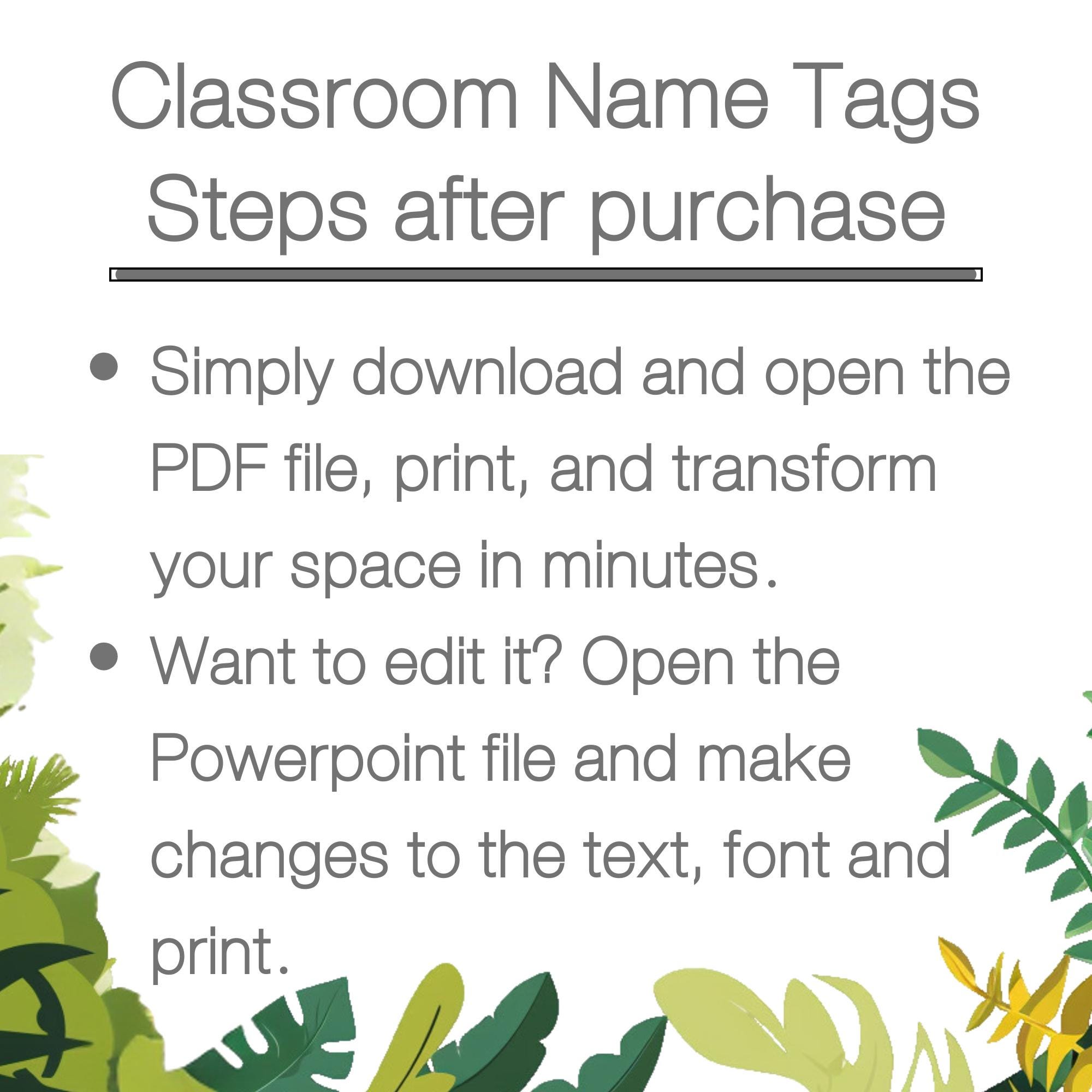 Dinosaur-themed Classroom Name Tags Printable - Name Tags for ...