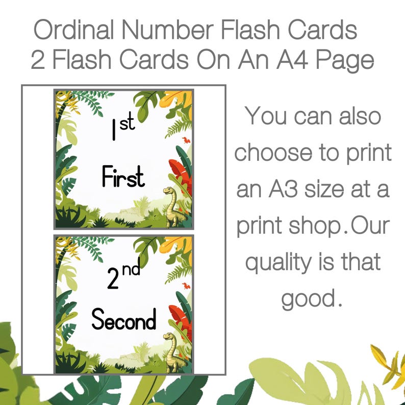 Dinosaur-themed Classroom | Ordinal Numbers Poster | Editable ...
