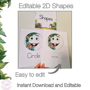 Jungle Classroom Theme | 2D Shapes | Math Shape Posters | Printable 2D ...