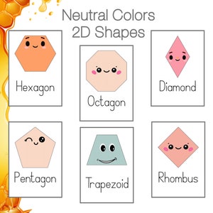 Bee Theme Classroom | 2D Shapes | Math Shape Posters | Printable 2D ...