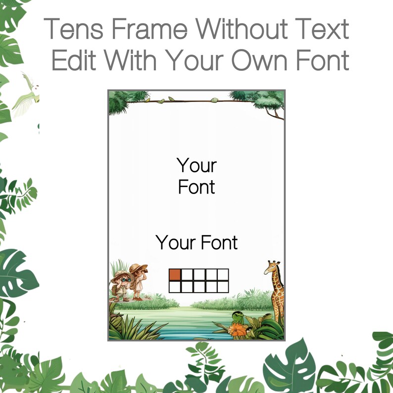 Safari Theme Classroom | Number Flashcards | Number Posters | Editable ...