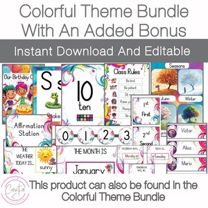 Colorful Classroom Theme Alphabet Posters | Classroom Decor | Phonics ...