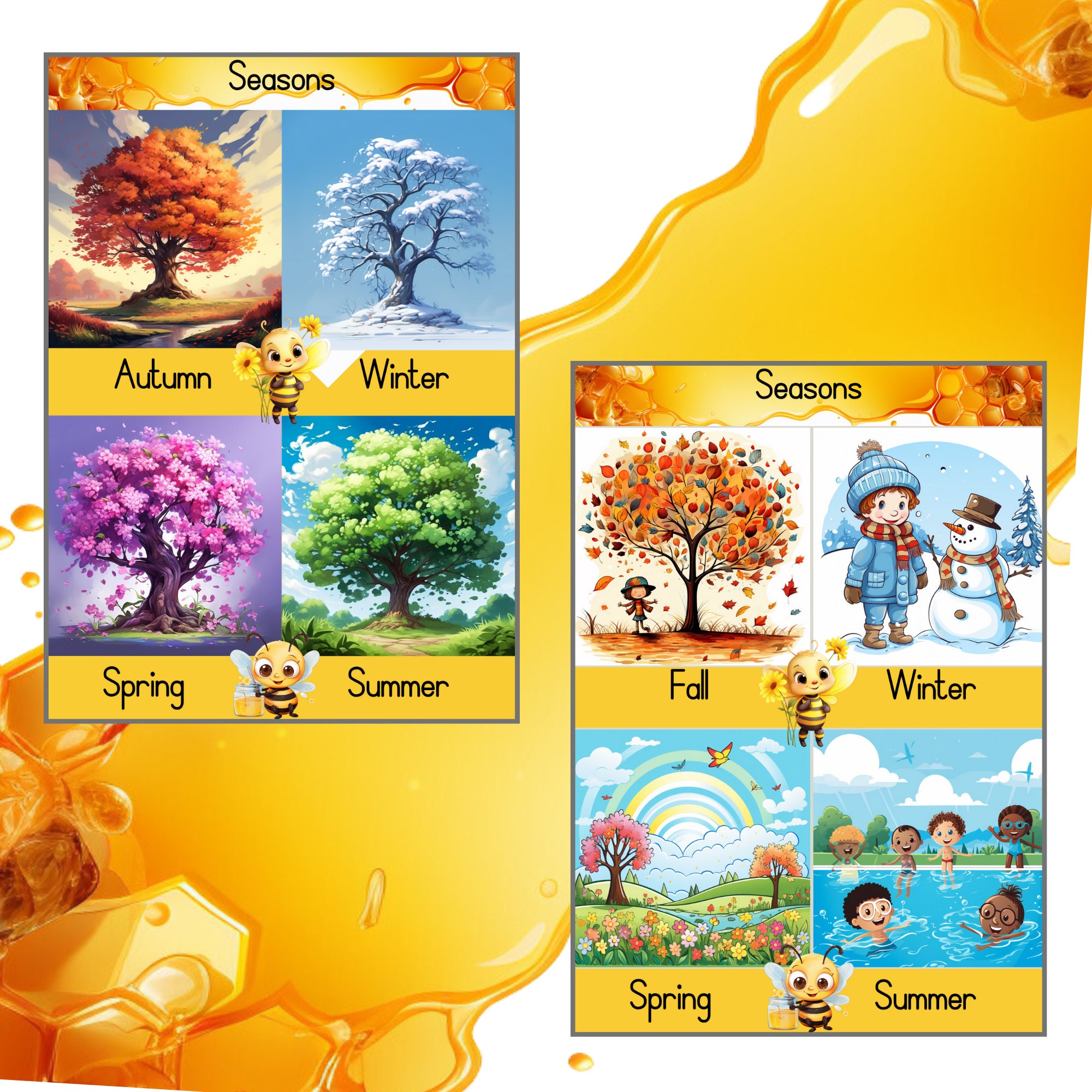 Bee Themed Classroom Decor Bundle Printables - Includes 16 Amazing Bee ...