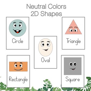 Safari Classroom Theme | 2D Shapes | Math Shape Posters | Printable 2D ...