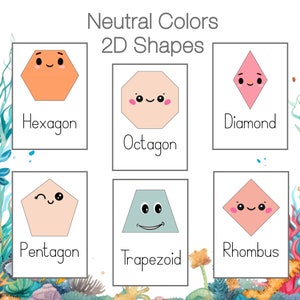 Under the Sea Classroom Theme | 2D Shapes | Math Shape Posters ...