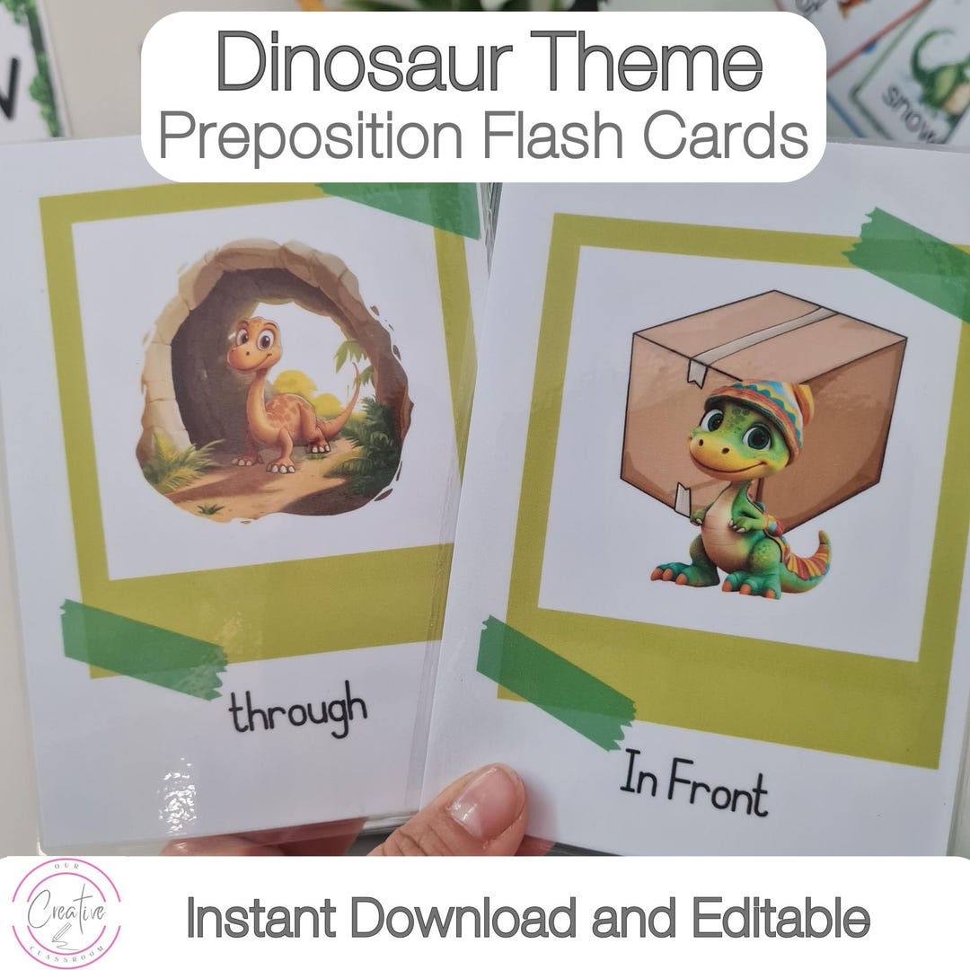Dinosaur-themed Classroom | Prepositions | Learning Positions With ...