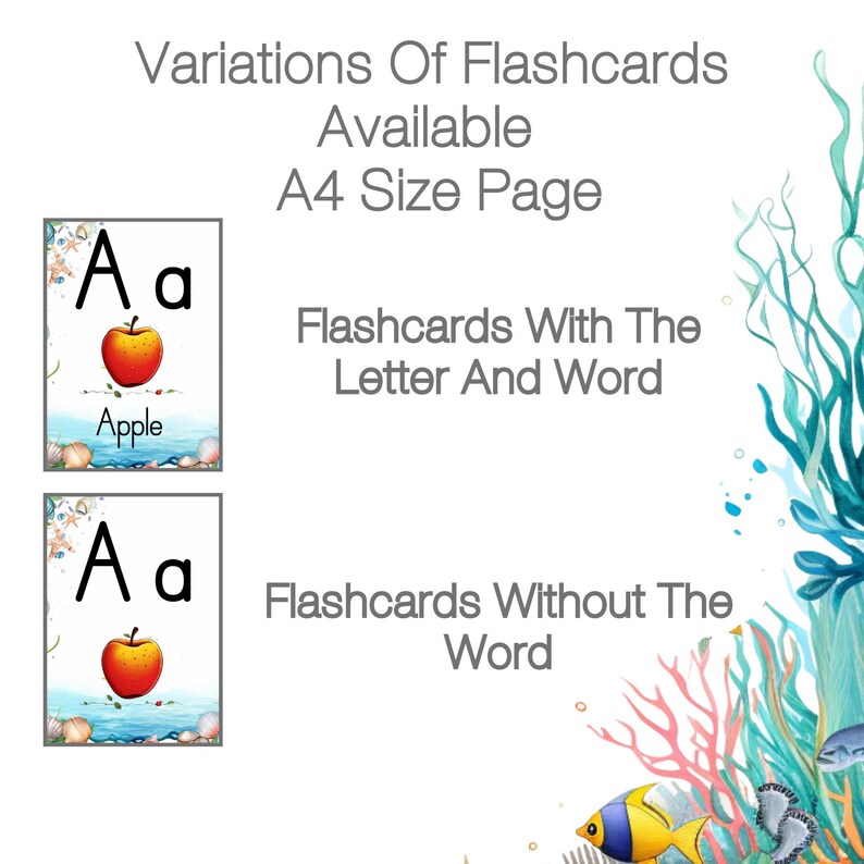 Under the Sea Classroom Theme | Alphabet Posters | Alphabet Class ...