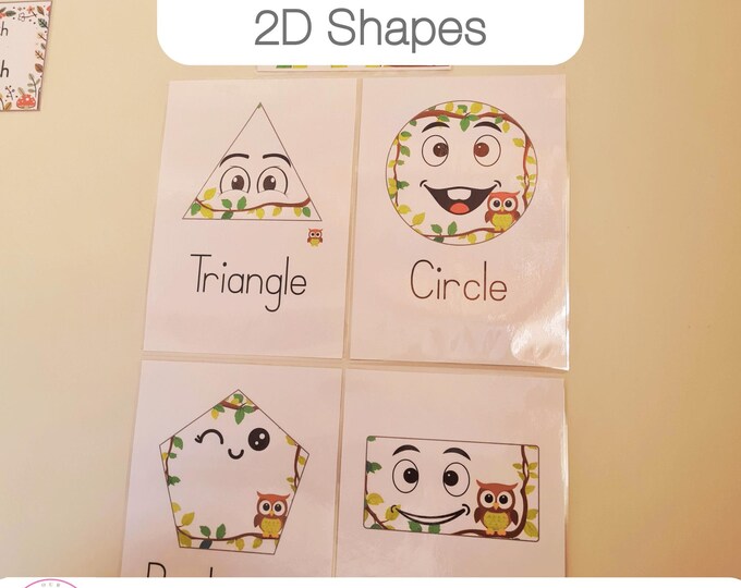 Shapes Poster Classroom | 2D Shapes | Sorting Activities | Math ...
