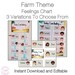 Farm Theme Classroom Affirmations Station & Feelings Charts ...