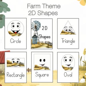 Farm Theme Classroom | 2D Shapes Posters | Classroom Decor | Math Shape ...