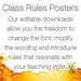 Bee Themed Classroom Rules Posters Printable - Class Rules for ...
