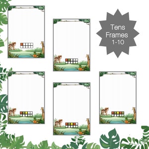Safari Theme Classroom | Number Flashcards | Number Posters | Editable ...